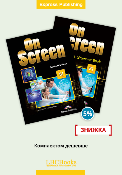 On Screen B1 Student’s Book and Workbook — Купити — Express Publishing